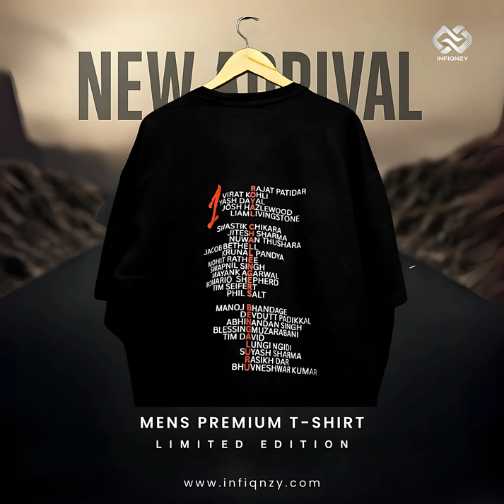 RCB Tribute Oversized T-shirt – INFIQNZY